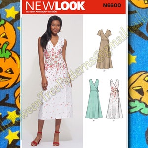 New Look 6600 Wrap Dress Sewing Pattern Sizes 10-22 N6600 - Etsy