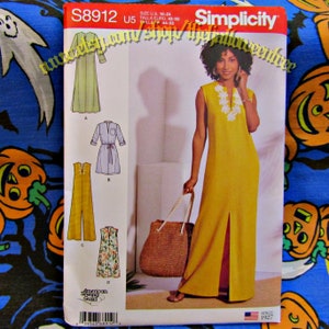 Simplicity 8912 Misses' Dresses Tunic Dress Sewing Pattern 16-24 Medium ...