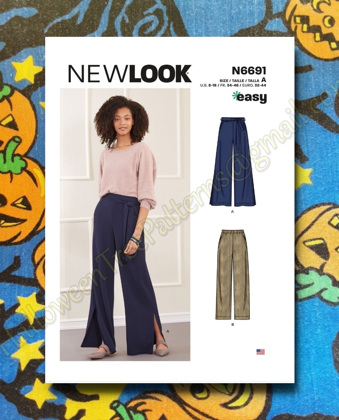 New Look 6691 Palazzo Pants Shorts Top Blouse Shirt Sizes 6-18 N6691 - Etsy