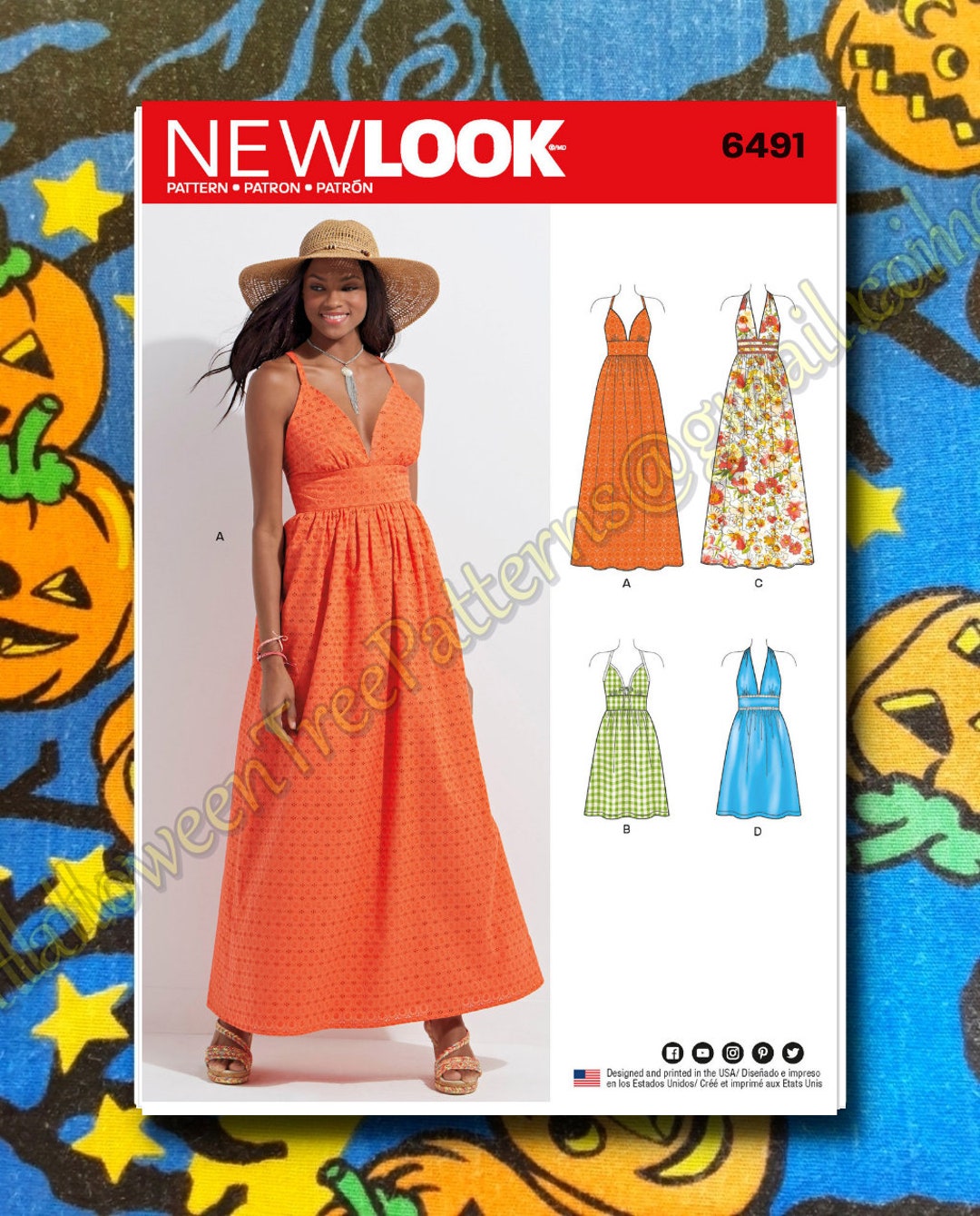 New Look 6491 Dress Sewing Pattern Sizes 10-22 N6491 - Etsy UK