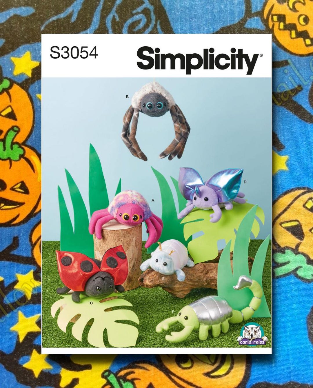 Simplicity 3054 Bugs Ladybird Spider Scorpion Stuffed Animal Simple ...