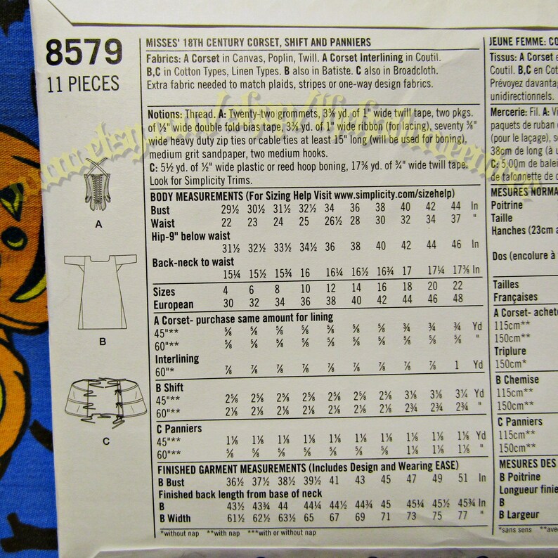 Simplicity 8579 Renaissance Hoop Under Dress Sewing Pattern - Etsy