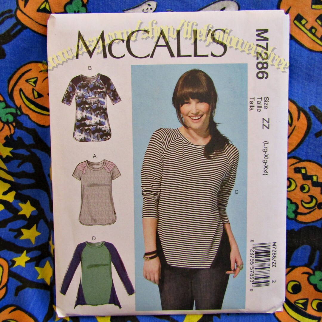 Mccalls 7286 M7286 Simple Knit Tunic Top Sewing Pattern Adult Sizes ...
