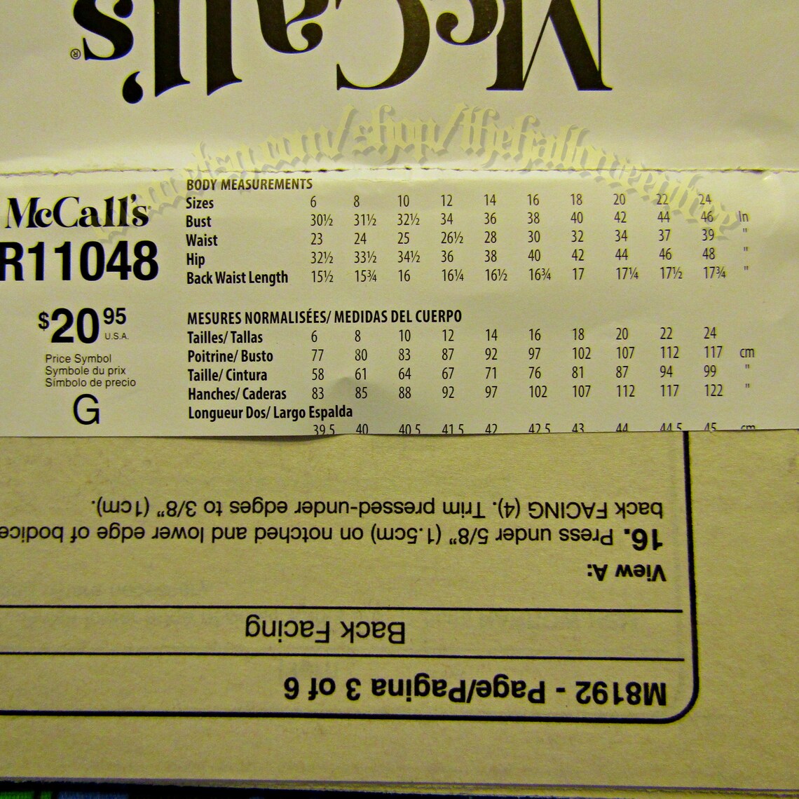 Mccalls 8192 Cottagecore Boho House Dress Sewing Pattern Sizes | Etsy