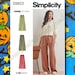 Mccalls 8098 Sewing Pattern Flare Ruffle Boho Bubble Pants Hippie ...