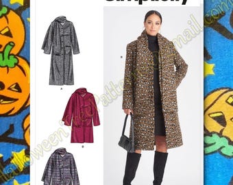 Simplicity 9468 Jacket Coat Sweater Blazer Sewing Pattern Sizes 16-24 ...