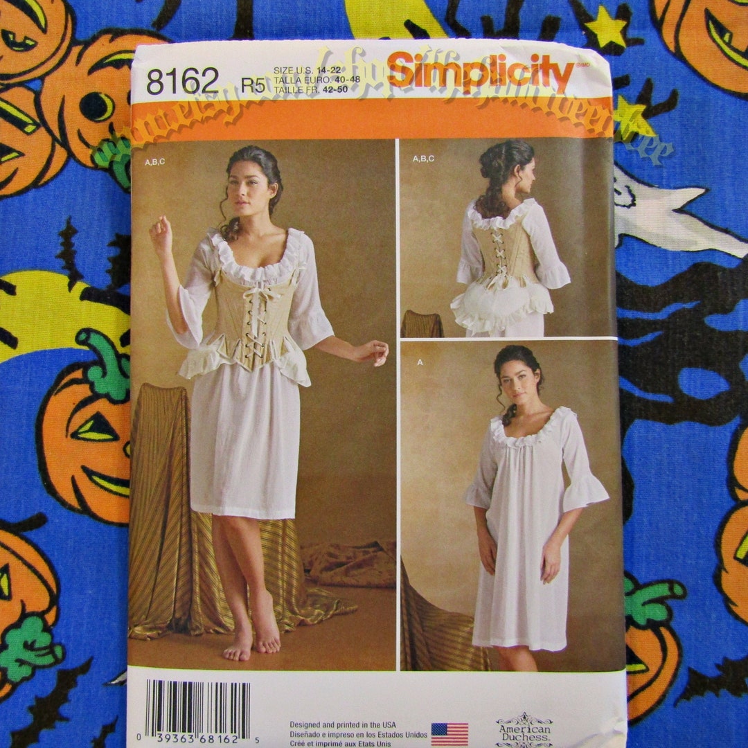 Simplicity 8162 Corset Undergarments Sewing Pattern Women's Medium to ...