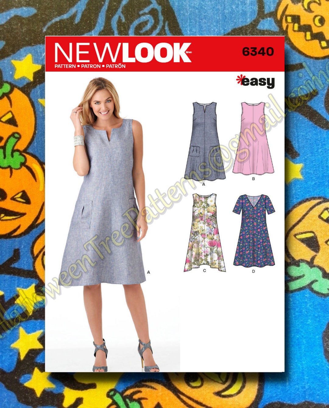 New Look 6340 Swing Dress Sewing Pattern Sizes 8-20 N6340 - Etsy