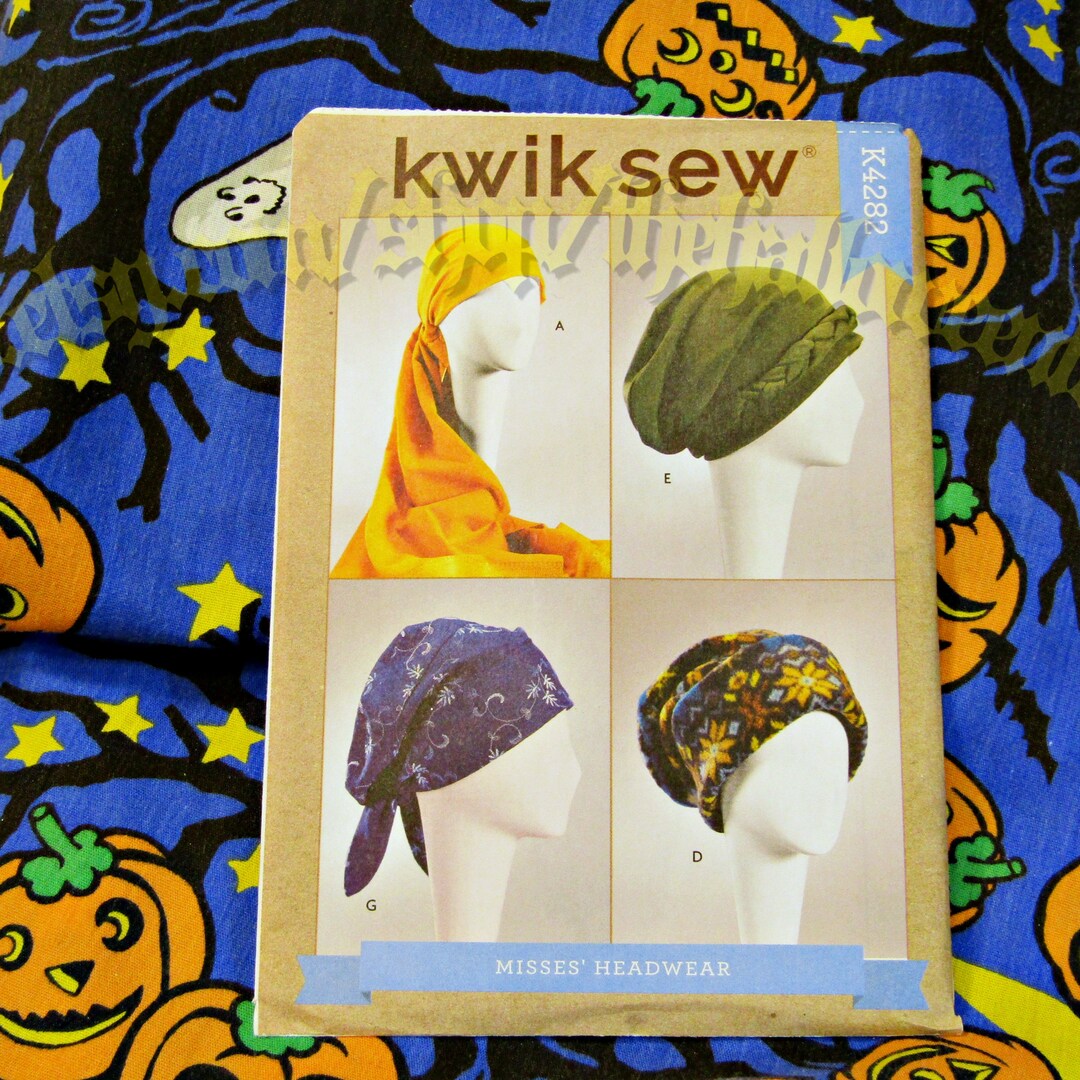 Kwiksew 4282 Headwrap Hats Turbans Sewing Pattern K4282 Simplicity ...
