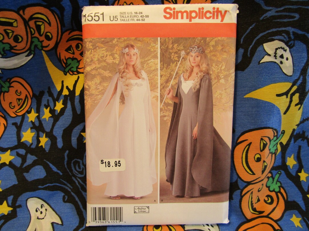 Simplicity 1551 Fairy Princess Gown Sewing Pattern Sizes 16-24 - Etsy