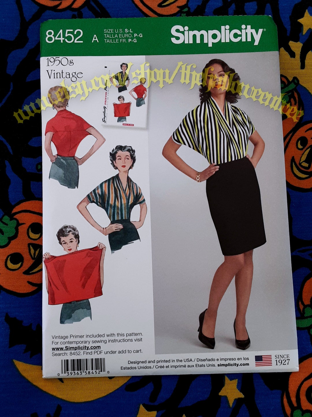 Simplicity 8452 Vintage Style Tops Blouse Sewing Pattern Sizes S-L ...