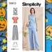 Simplicity S9612 Blouse Pants Shorts Separates Sewing Pattern Sizes 6 ...