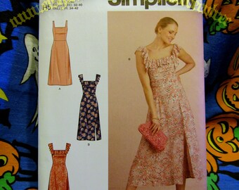 Simplicity 8875 Summer Dresses Sewing Pattern Sizes 6-14 S8875 - Etsy