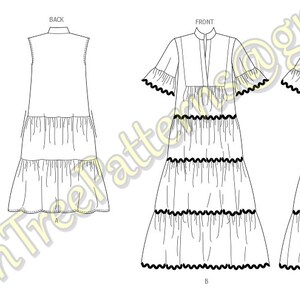 Butterick 6993 Dress Sewing Pattern Sizes 18-26 B6993 - Etsy