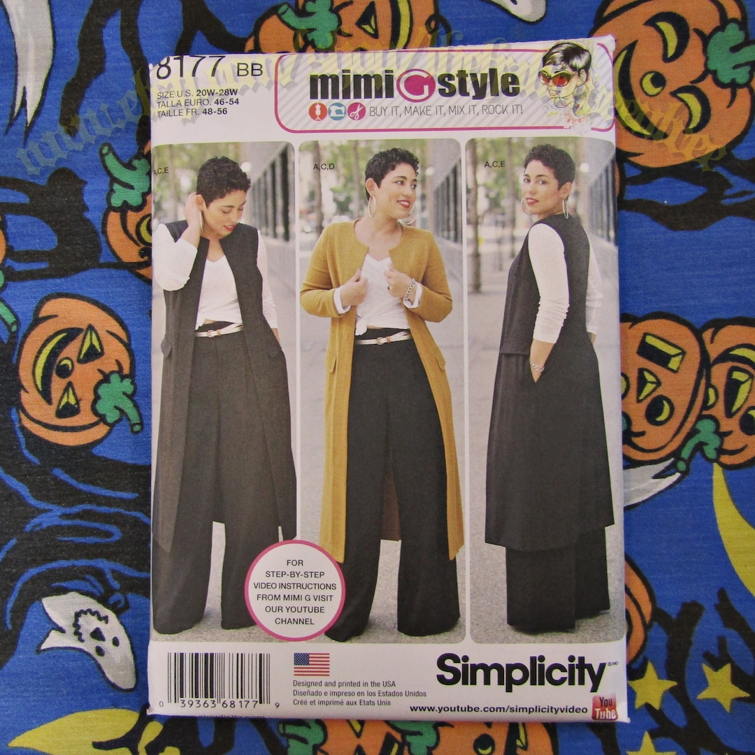 Simplicity 8177 Mimi G Style Pants, Coat or Vest, and Knit Top Sewing ...