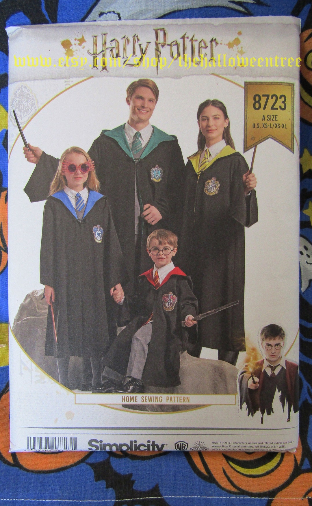 Simplicity 8723 Adults and Kids Potter Inspired Costume Sewing Patterns ...