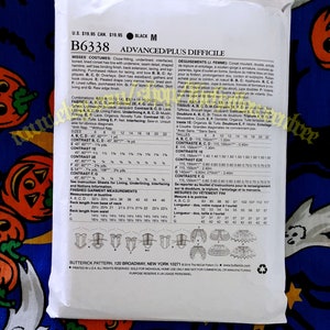 Butterick 6338 Lined Boned Corset Sewing Pattern Skirt Options Sizes 14 ...