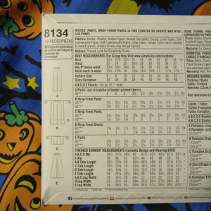 Simplicity 8134 Wrap Pants Harem Wide Leg and Shorts in Various Lengths ...
