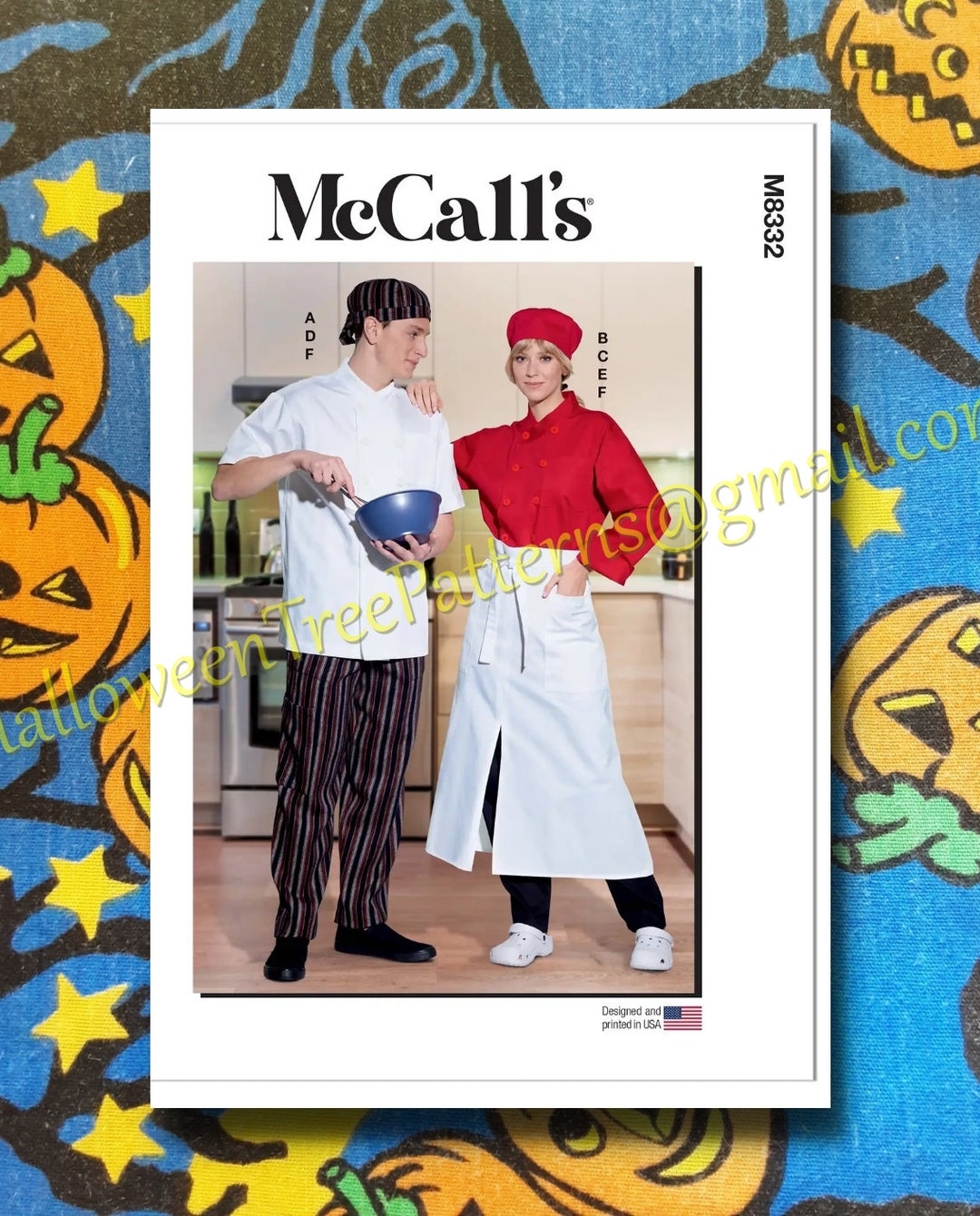 Mccalls 8332 Aka R11621 Sewing Pattern Kitchen Wear Chef Apron - Etsy