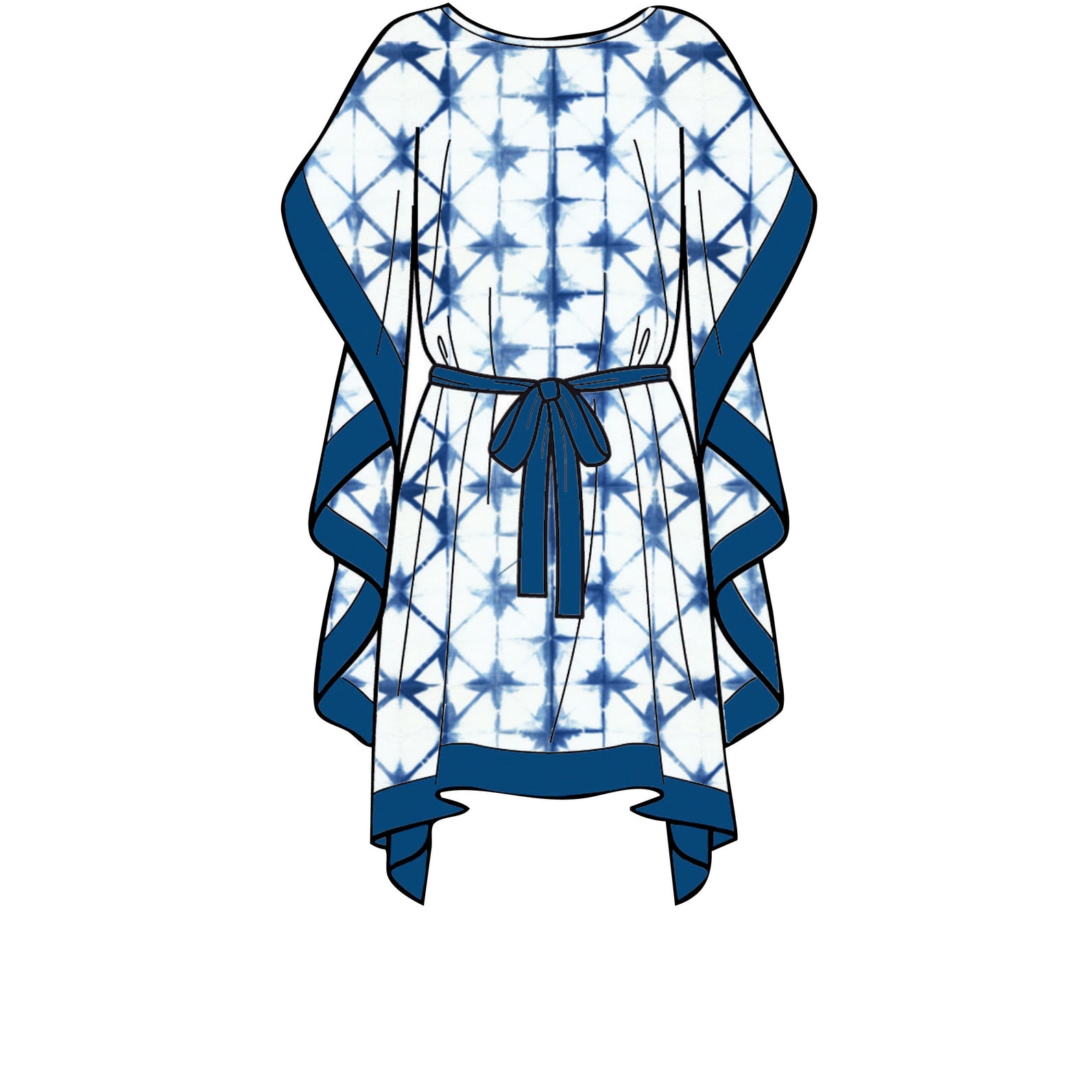 Simplicity 8937 Caftan Beach Wrap Dress Sewing Pattern - Etsy