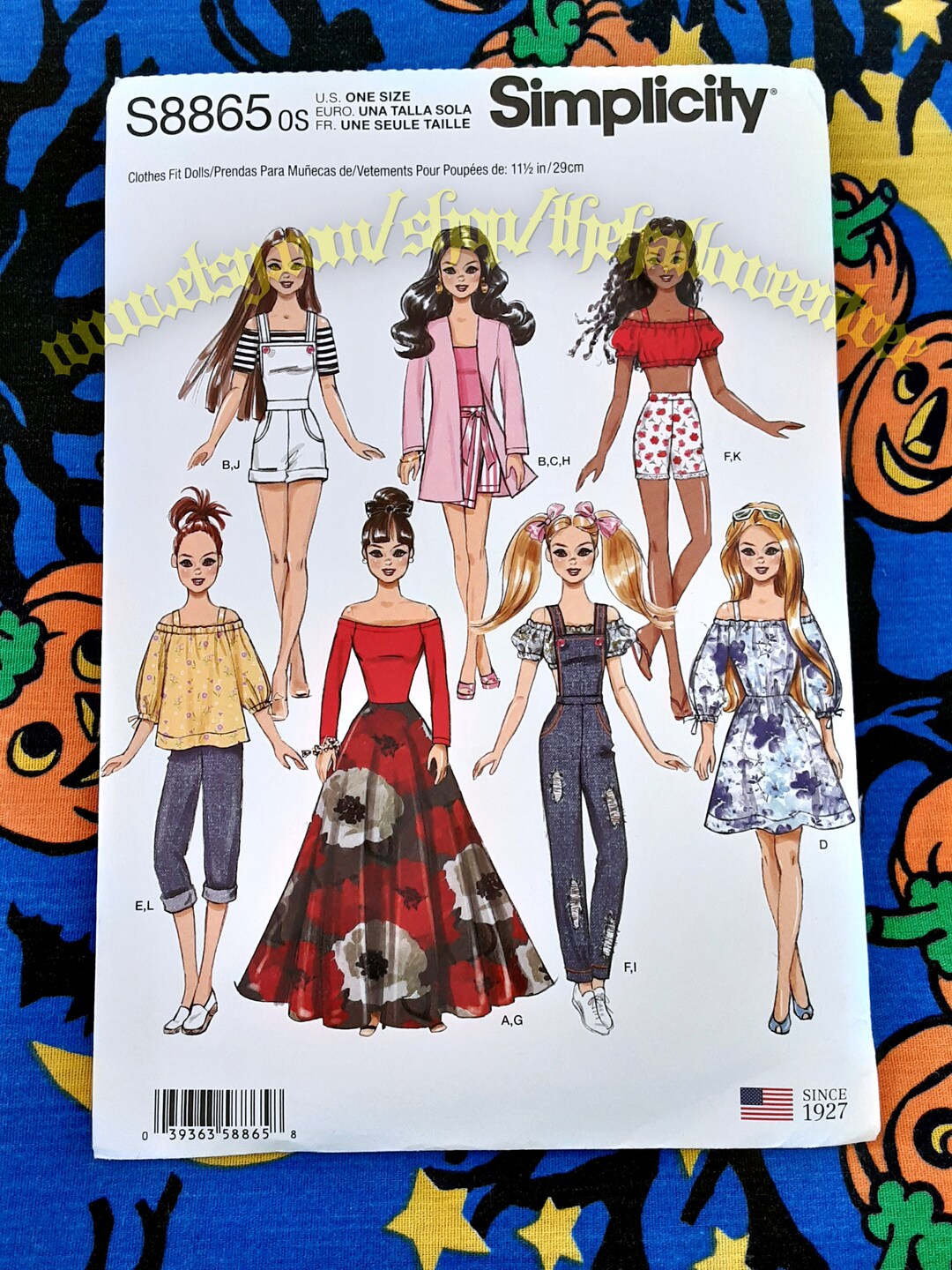 Simplicity 8865 11.5 Inch Fashion Doll Clothes Sewing Patterns S8865 - Etsy