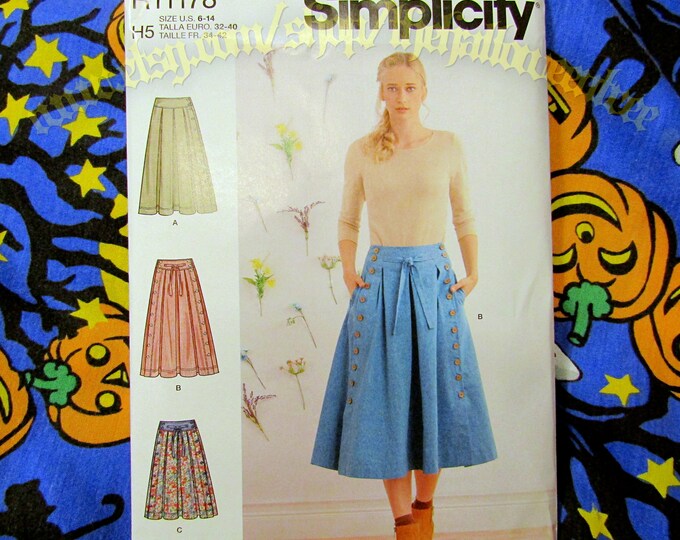 Simplicity Sewing Pattern S9377 Misses' Flared Skirts in Two Lengths - Etsy