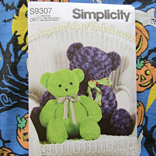 Simplicity 8155 Plushies Stuffed Animal Sewing Patterns Teddy - Etsy