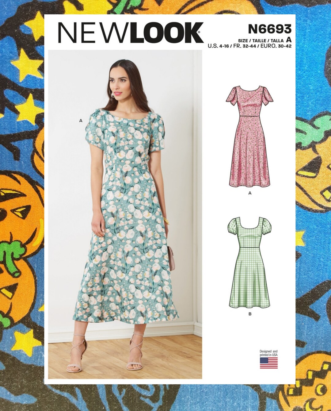 New Look 6693 Dress Cottage Farmhouse Dresses Sewing Pattern Sizes 4-16 ...