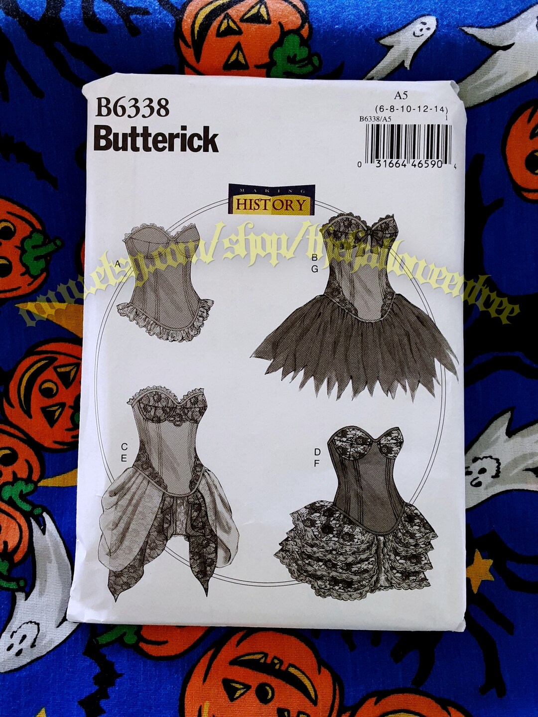 Butterick 6338 Lined Boned Corset Sewing Pattern Skirt Options - Etsy