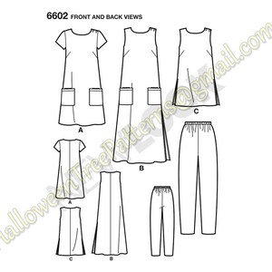 New Look 6602 Dress Sewing Pattern Sizes XS-XXL New UNCUT - Etsy