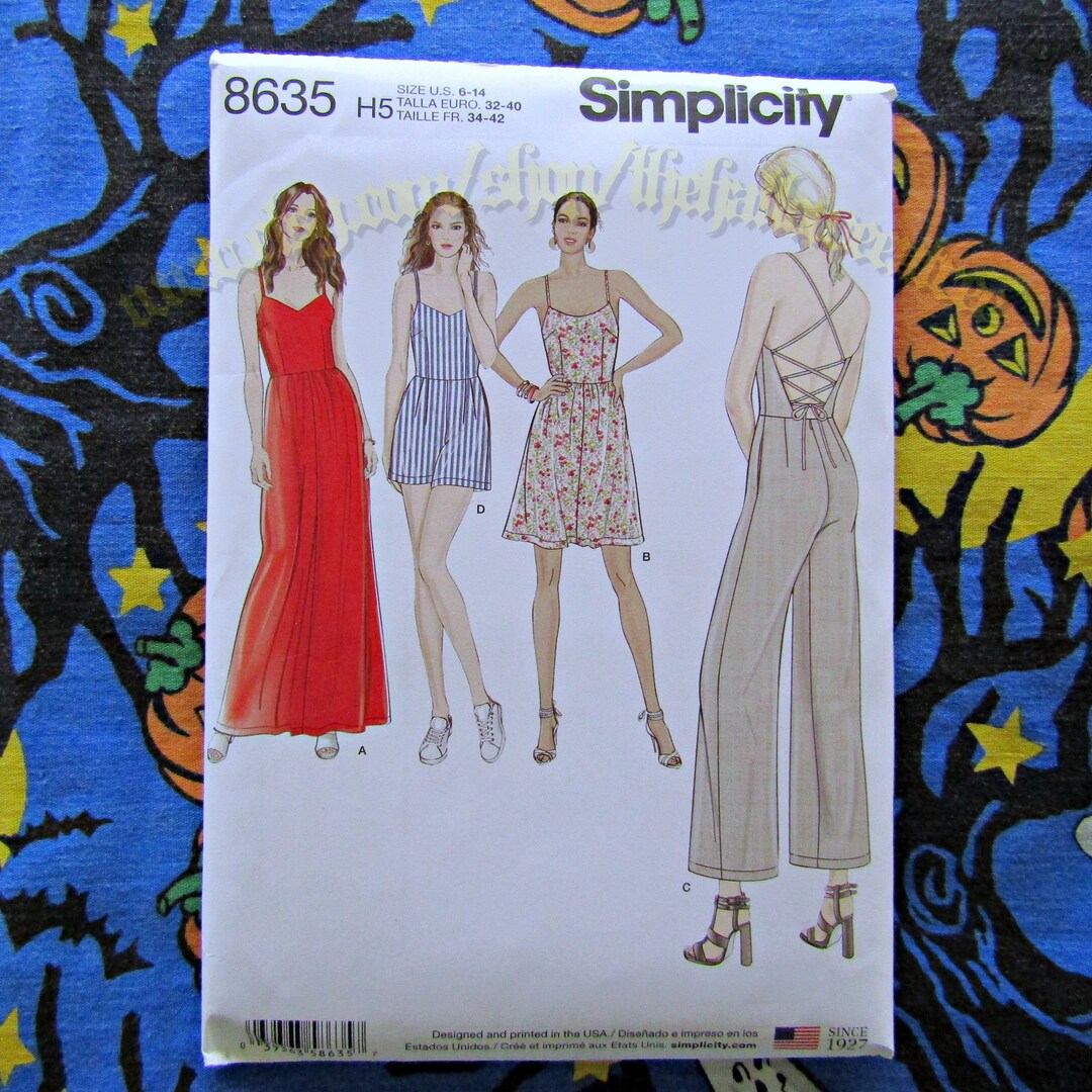 Simplicity 8635 6-14 Misses' Jumpsuit, Romper Sewing Pattern Sizes 6-14 ...