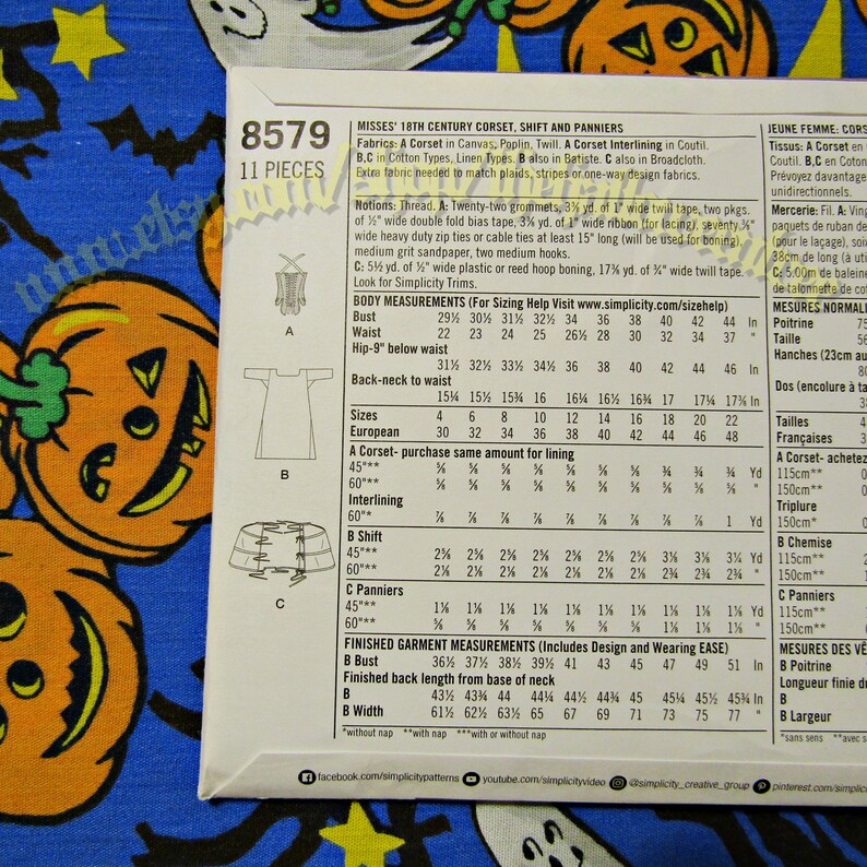 Simplicity 8579 Renaissance Hoop Under Dress Sewing Pattern - Etsy