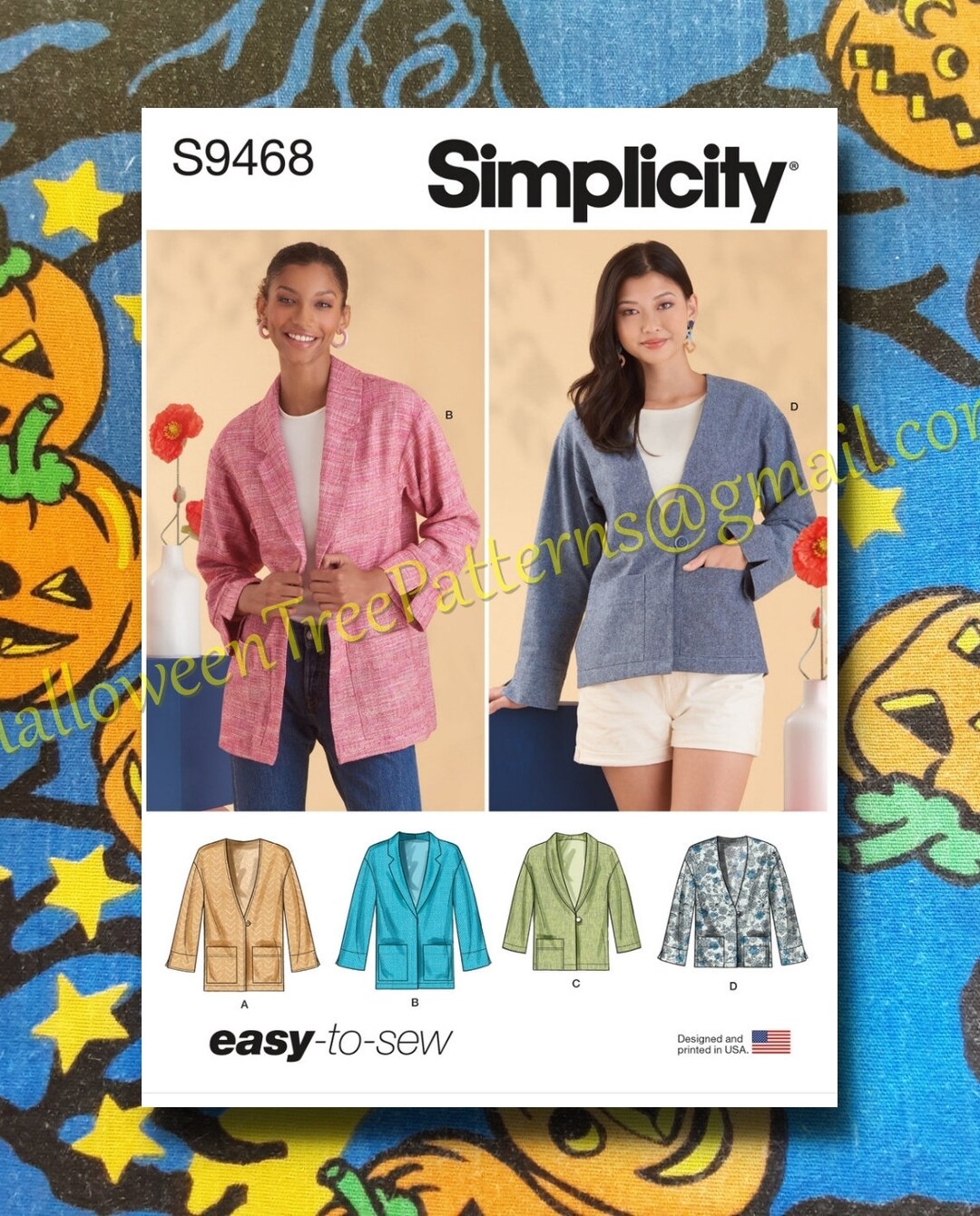Simplicity 9468 Jacket Coat Sweater Blazer Sewing Pattern - Etsy