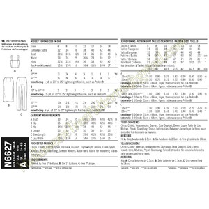 New Look 6627 Sewing Pattern Sizes 6-18 Top Skirt Pants Separates N6627 ...