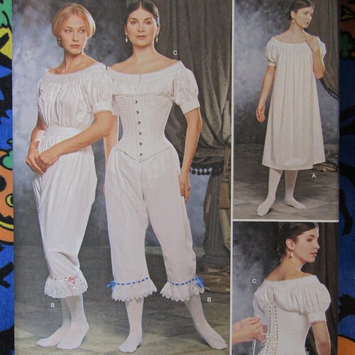 Simplicity 1139 Bloomers and Corset Undergarments Sewing | Etsy