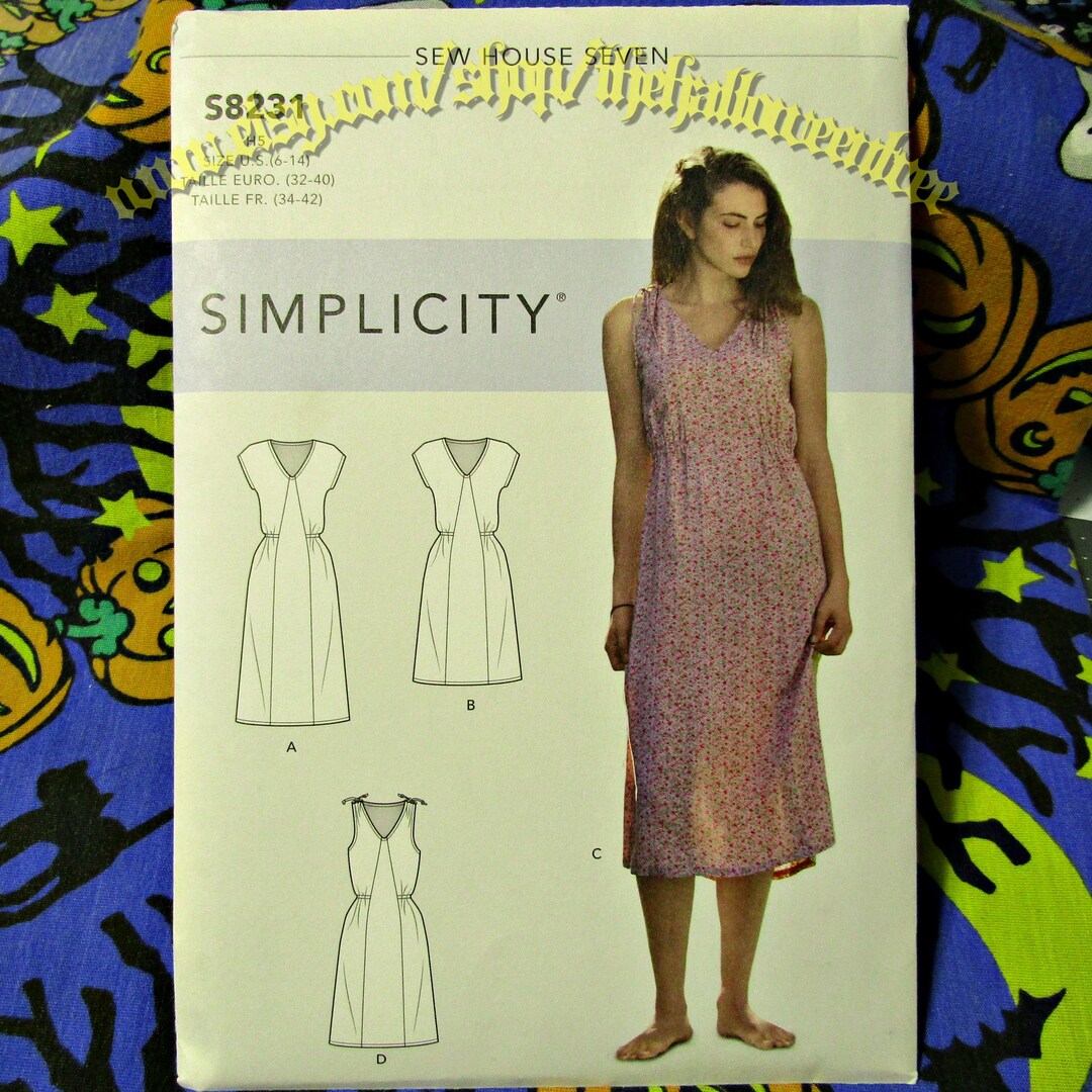 Simplicity 8231 Apron Dress Simple Dress Breezy Sewing Pattern - Etsy