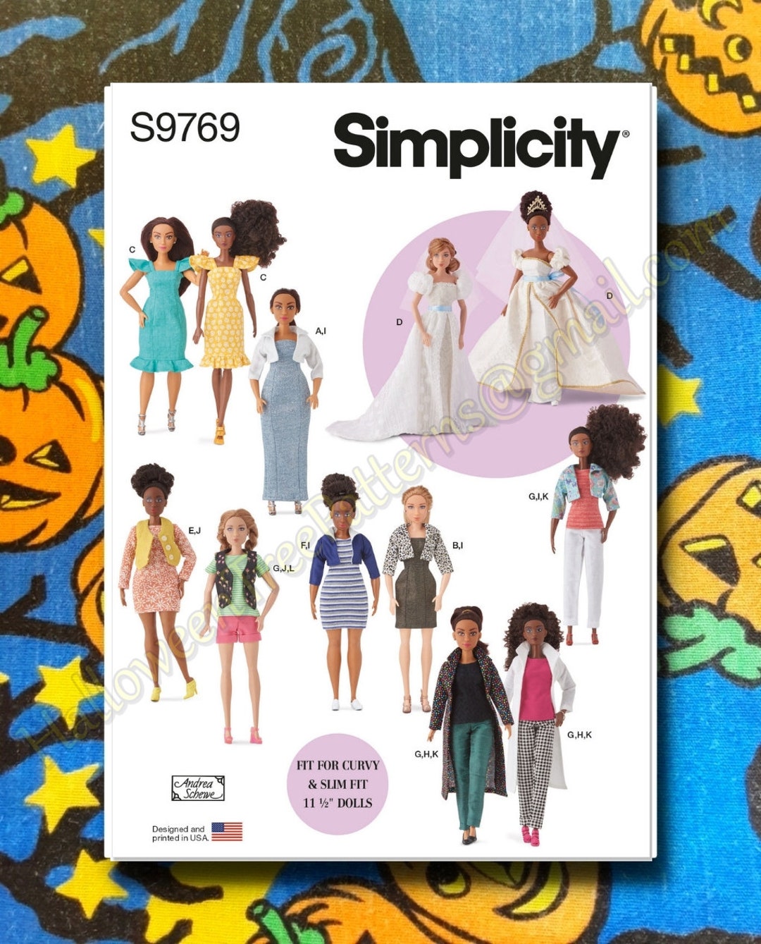 Simplicity 9769 11.5 Inch Fashion Doll Clothes Sewing Patterns S9769 - Etsy