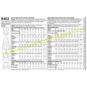 Simplicity 8462 Mid Century Vintage Style Sewing Pattern 16-24 Patterns ...