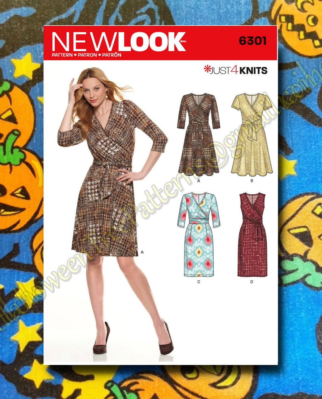 New Look 6301 Wrap Dress Sewing Pattern Sizes 8-20 N6301 - Etsy