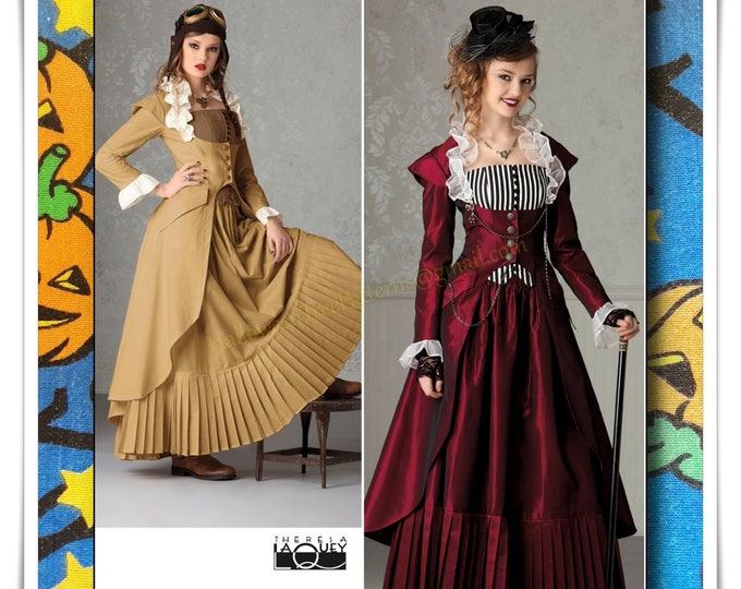 Simplicity S2172 Victorian Edwardian Steampunk Style Dress Sewing ...
