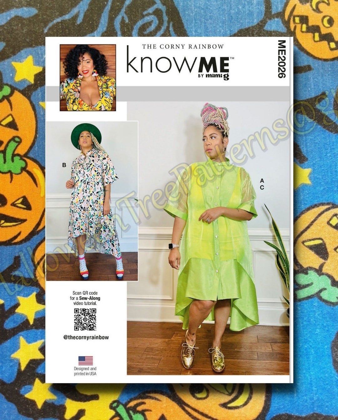 Knowme 2026 Aka R11792 Shirt Dress Sewing Pattern Sizes 8-16 Me2026 ...