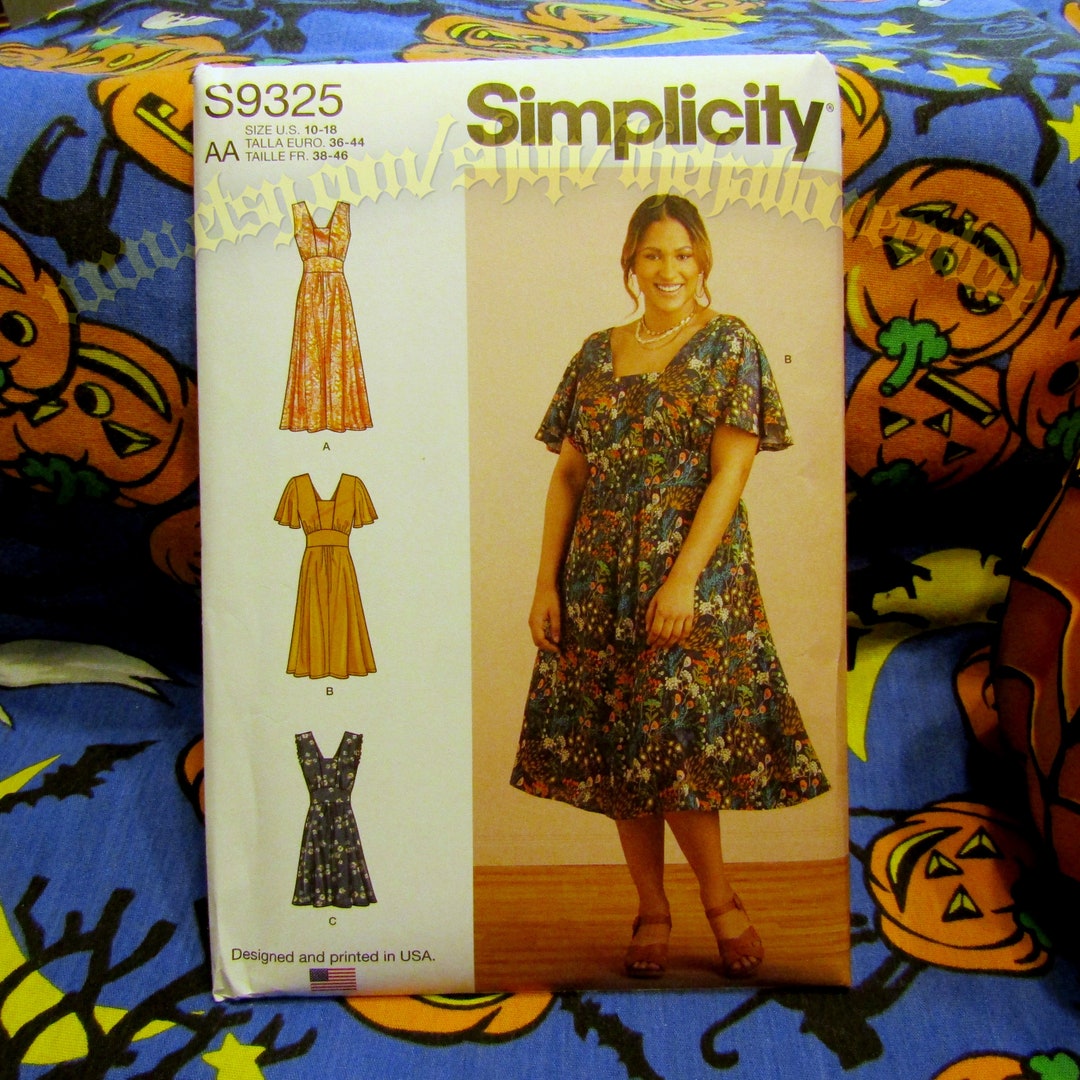 Simplicity S9325 Dresses Sewing Pattern Sizes 10-18 UNCUT S9325 R11107 ...