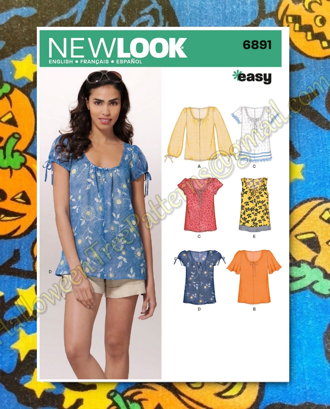 New Look 6891 Tunic Boho Blouse Sewing Pattern Sizes 10-22 N6891 - Etsy