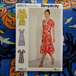 Simplicity 8875 Summer Dresses Sewing Pattern Sizes 6-14 S8875 - Etsy