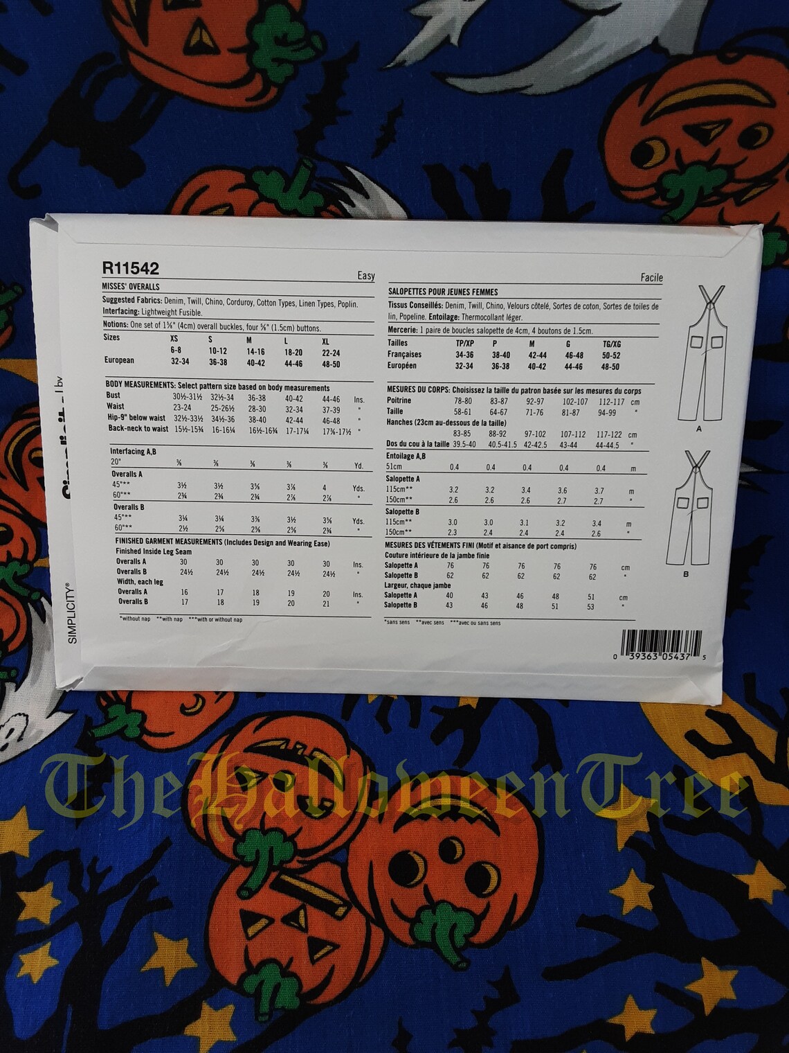 Simplicity 9590 Overalls Sewing Pattern XS-XL S9590 Aka R11542 - Etsy