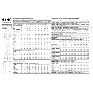 Simplicity 9130 Skirt Pants Tunic Top Sewing Pattern Sizes 10-18 S9130 ...