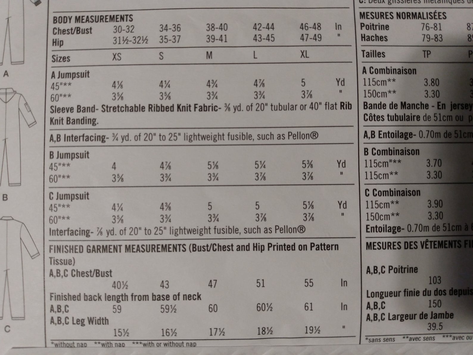 Simplicity 8722 Aka R11597 Astronaut Flightsuit Jumpsuit Sewing Pattern ...