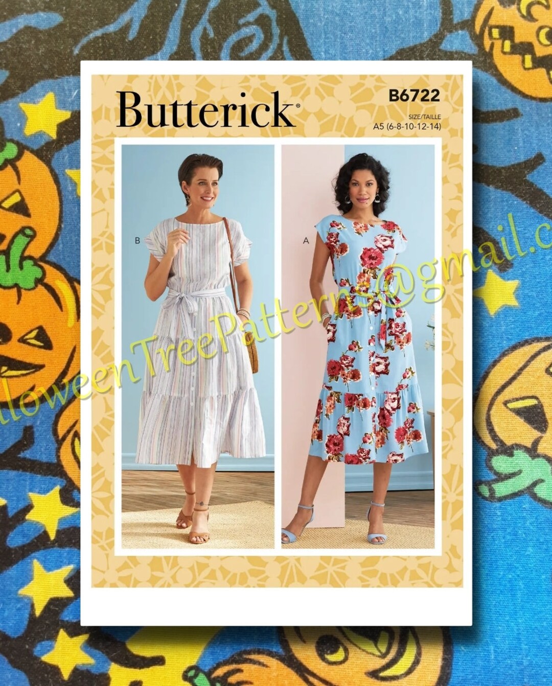 Butterick 6722 Dress Sewing Pattern Sizes 14-22 B6722 - Etsy