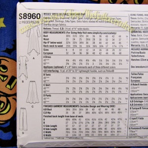 Simplicity S8960 Simple Lagenlook Tunic Dress Handkerchief Sewing ...