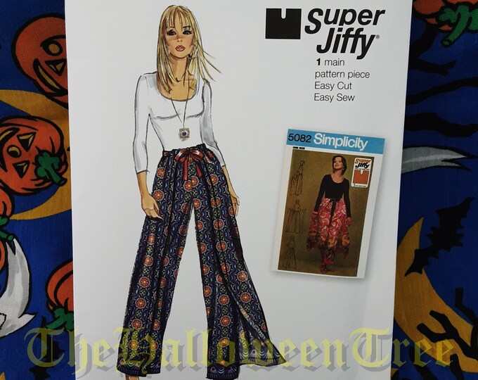 Simplicity 9595 Wrap Pants Sewing Pattern Tie Pantskirt Festival Hippie ...